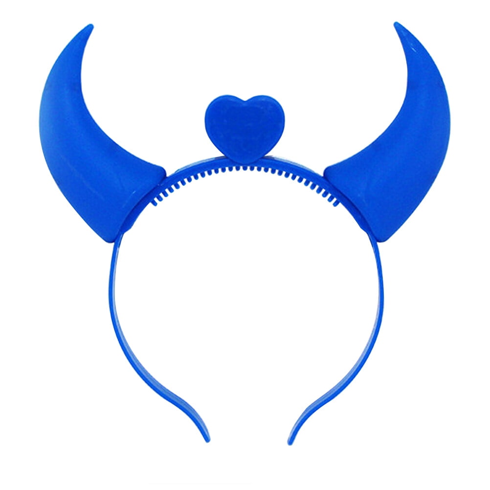 Nuolux Led Light Up Flashing Devil Horns Headband Glowing Devil Horns