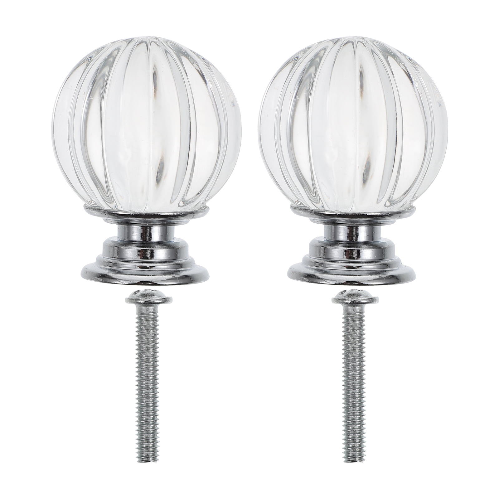 Tineasur Light Finial Knob Silver Crystal for Table Lamps 1Set ...