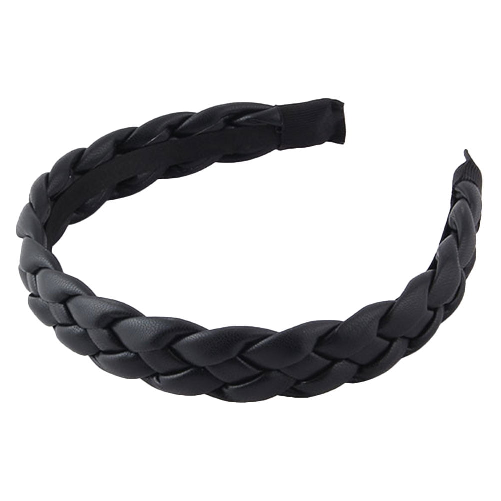 NUOLUX Leather Hair Headband Braided Headbands Party Wide Hoop Hoops ...