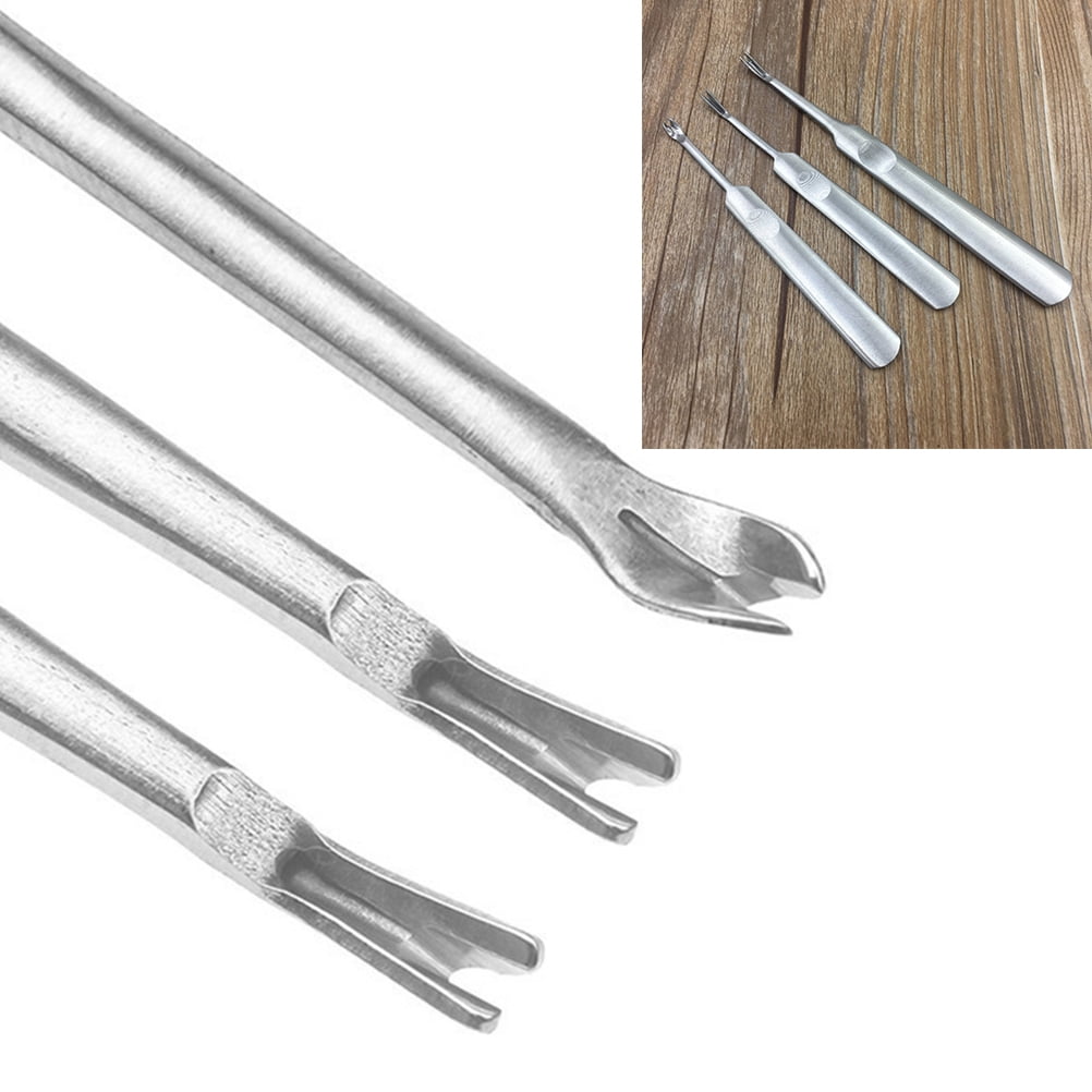 NUOLUX Leather Skiving Tools 3Pcs Graver for Leather Work U Shape V ...