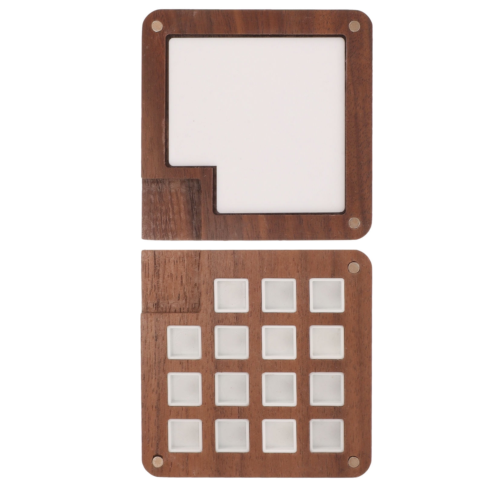 NUOLUX Mini Portable Palette Empty Watercolor Palette with Lid 15.0X7 ...