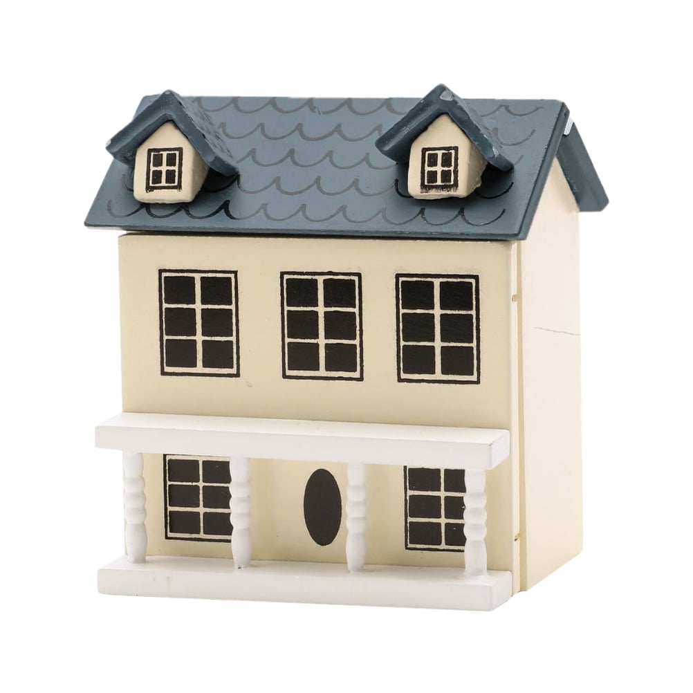 NUOLUX Miniature House Model Tiny Wooden House Decorative Model House ...