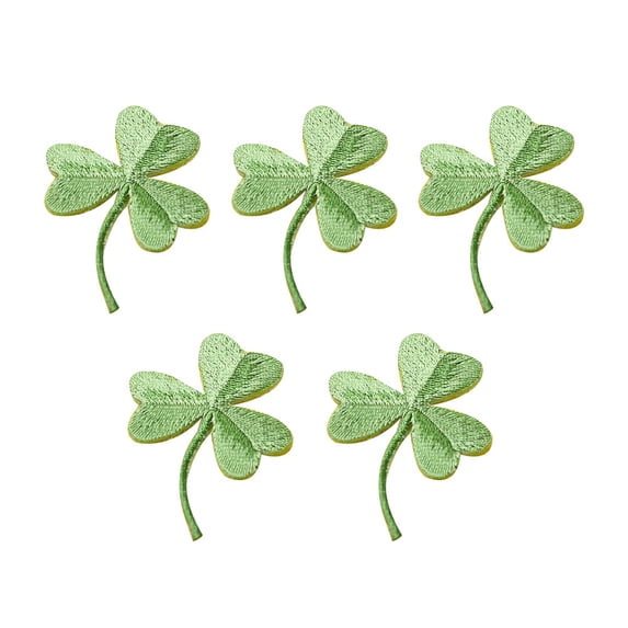 NUOLUX Patches Patch Leaf Four Shamrock Embroidery Iron Luckydecal ...