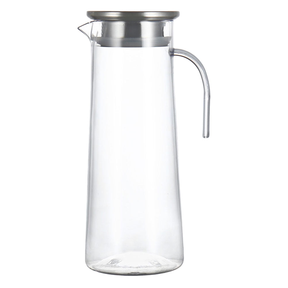 NUOLUX Clear Water Pitcher Acrylic Ice Water Pitcher Kitchen Beverage ...