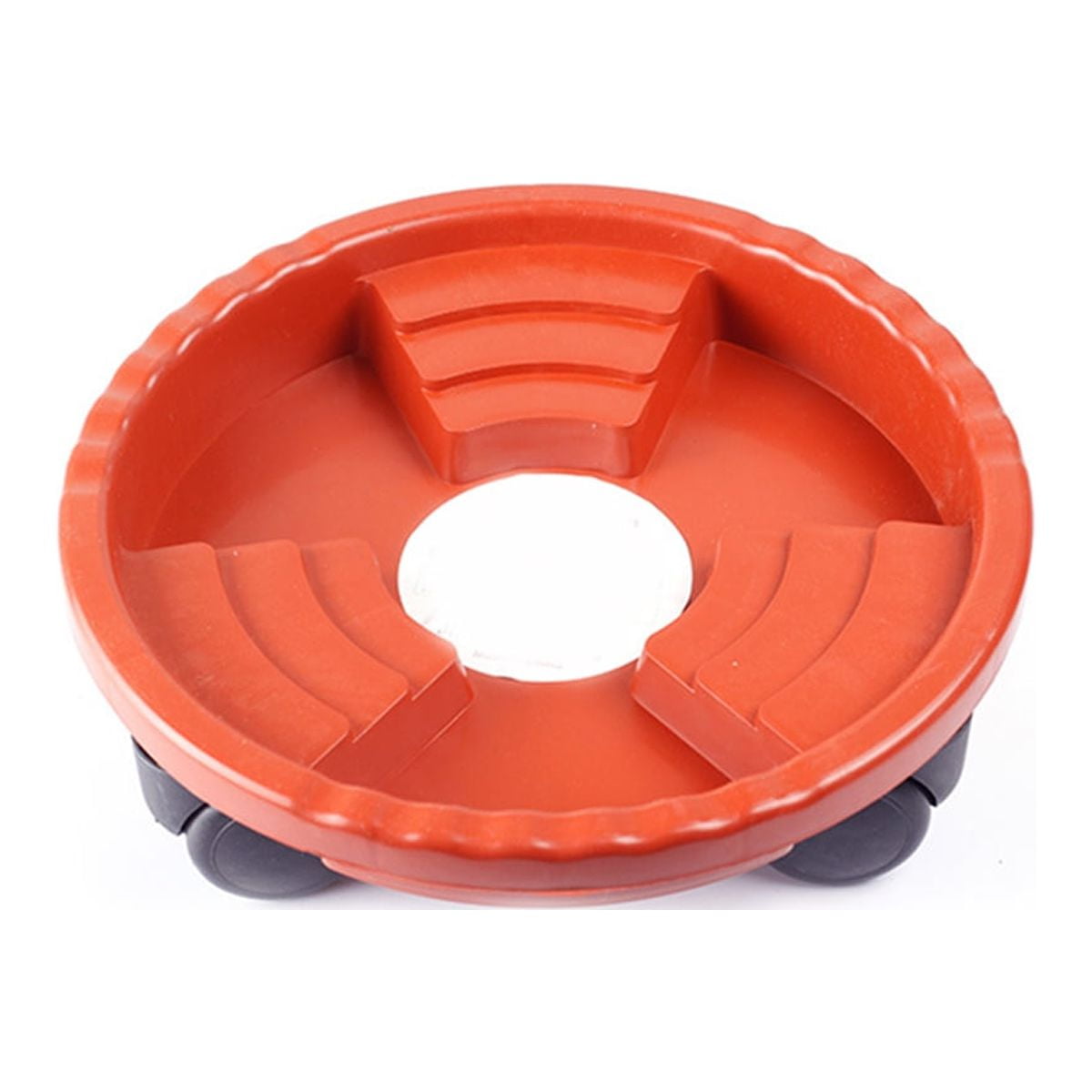 NUOLUX Plant Movable Flower Pot Base Wheels Rack Stand Planter Dolly ...