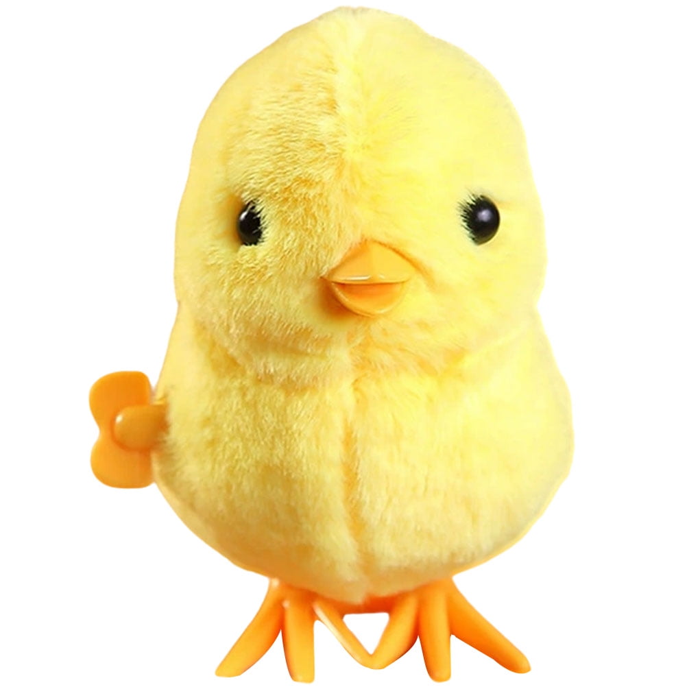 NUOLUX Plush Chicken Clockwork Jumping Toy Wind Up Jumping Toy ...