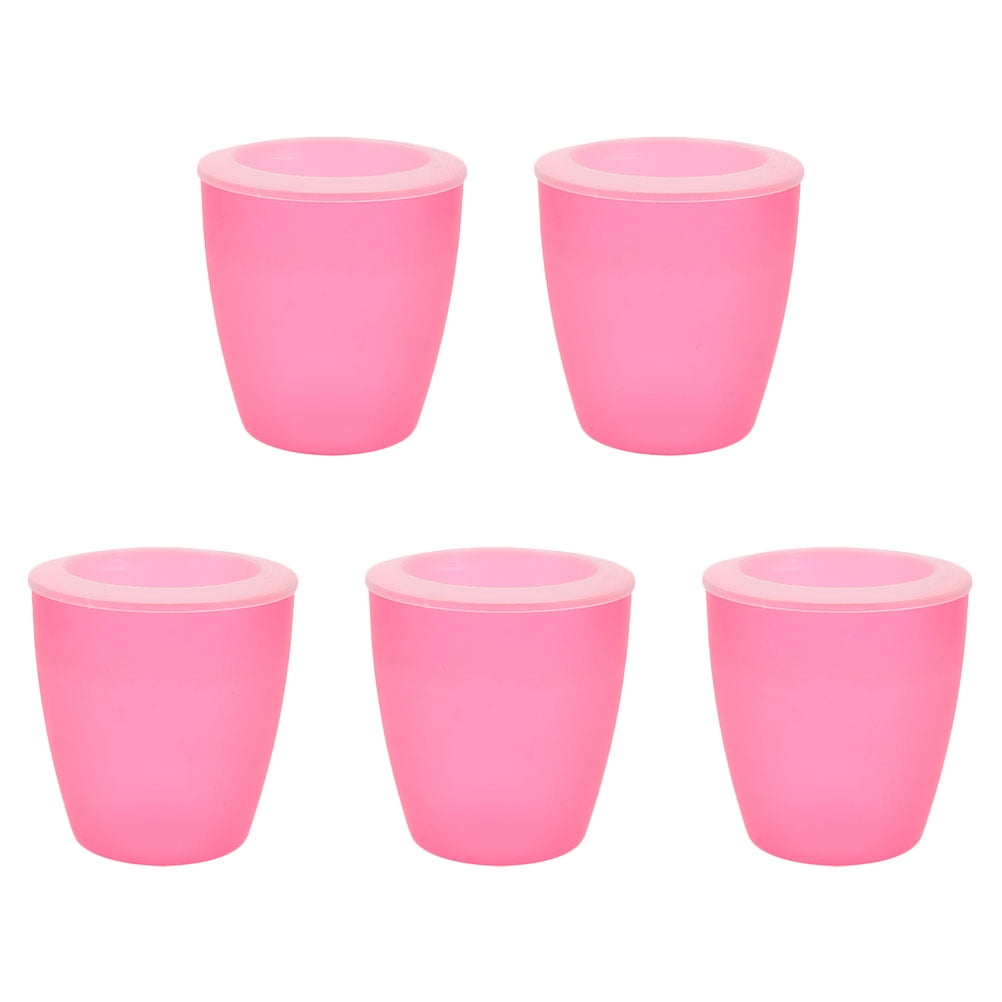 CATIEBYE 5PCS Plastic Planting Pots for Indoor Plants, Office, Balcony ...
