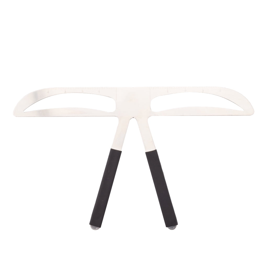 NUOLUX Professional Eyebrow Stencil Ruler Reusable Three-point Balance ...