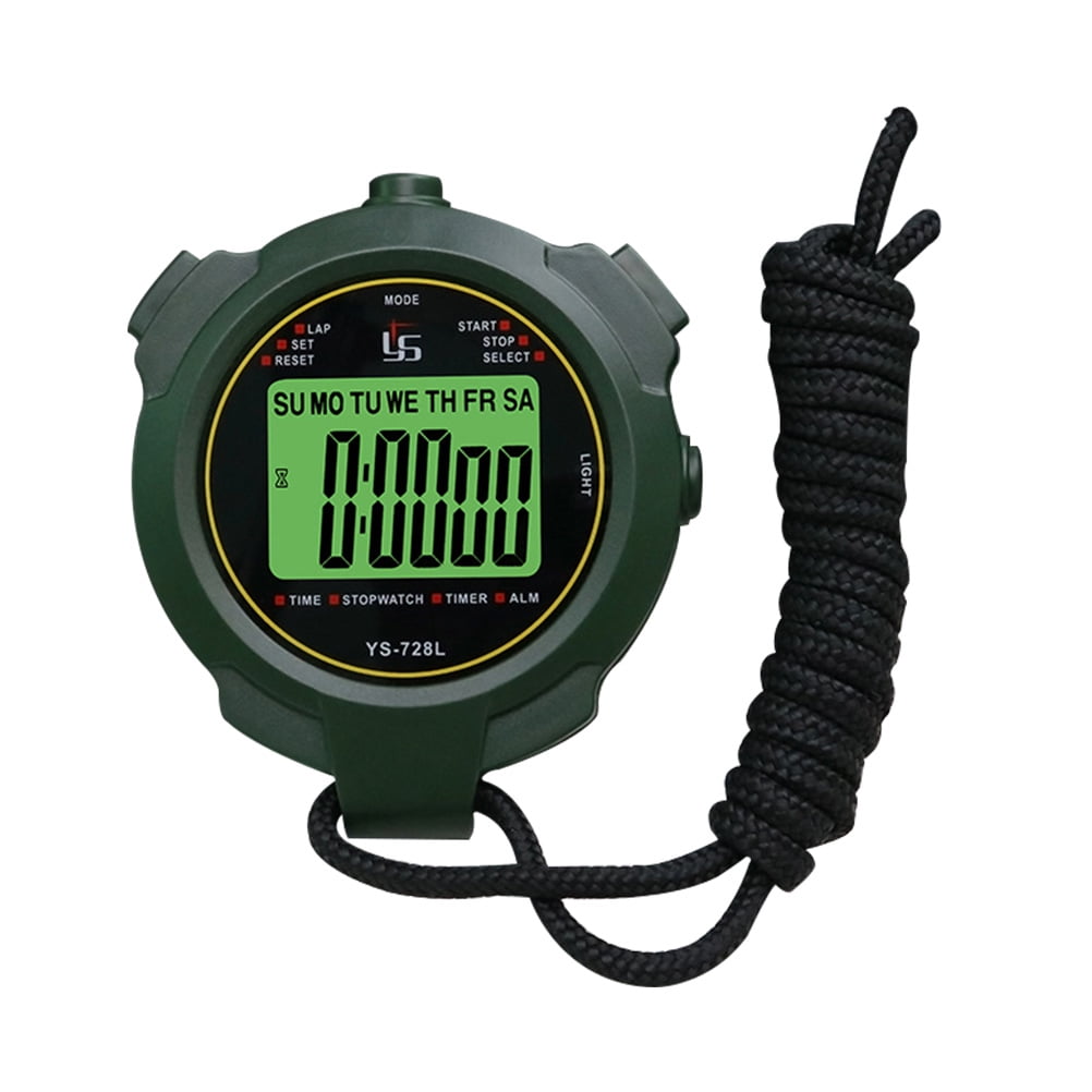 RENACLIPY Multifunctional Green Sports Timer Luminous Display ABS ...