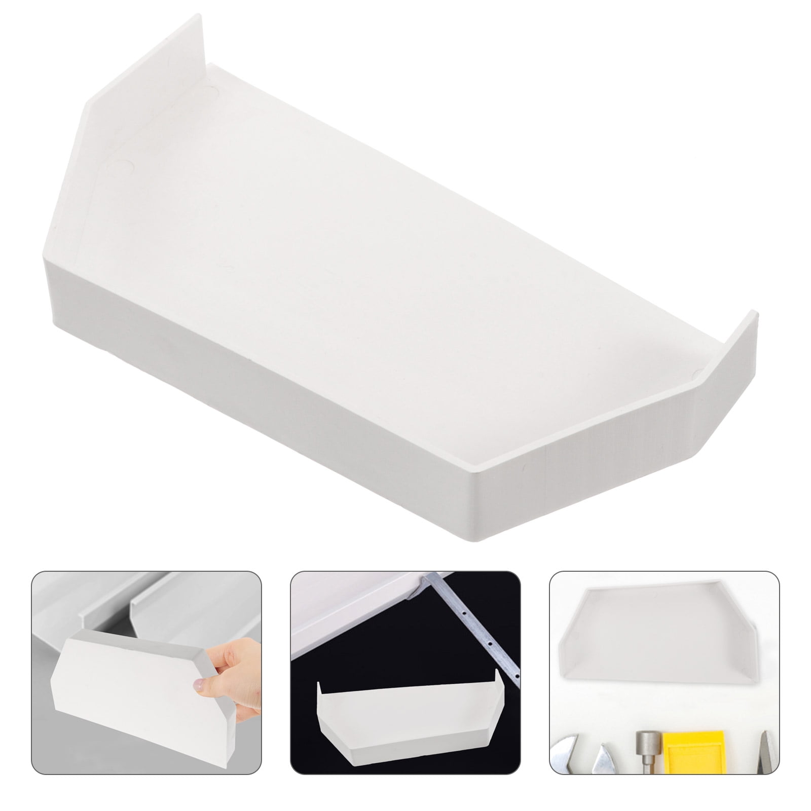 NUOLUX Rain Gutter Parts And Accessories 1Pack Pvc End Cap For Indoor ...