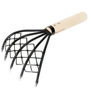 Clam Rake 1pc Stainless Steel Clam Rake with Net Oyster Shell Digging ...