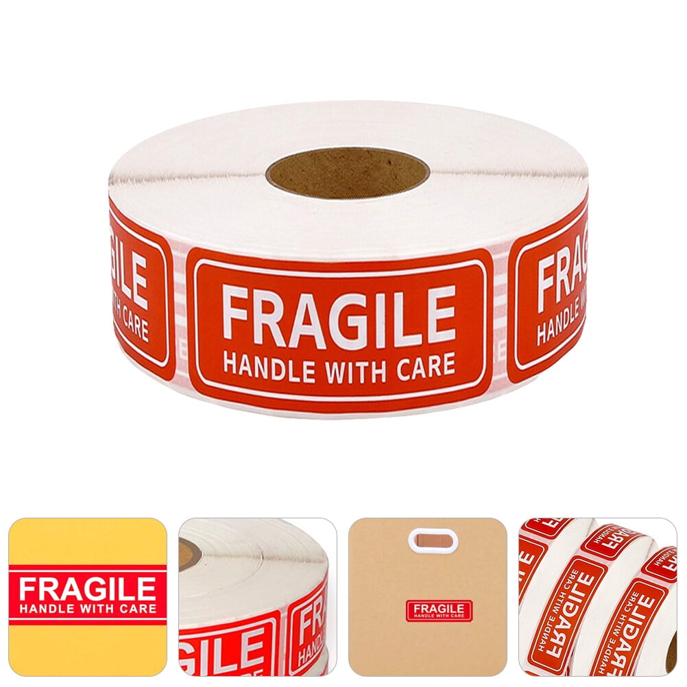 Toyandona 150Pcs Red Fragile Warning Sticker for Corrugated Cartons and ...