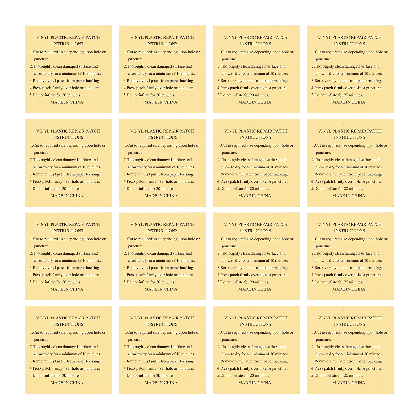 NUOLUX Repair Patch Tape Patches Adhesive Patch Inflatables Tent Vinyl ...