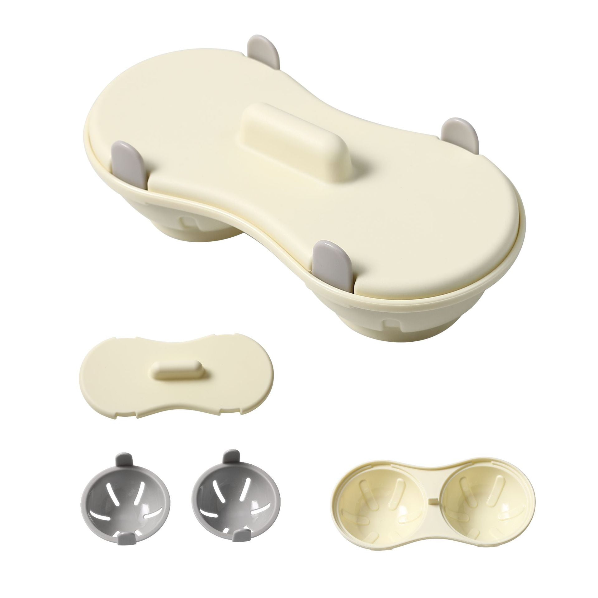 NUOLUX Reusable Egg Poacher Microwave Poached Egg Maker Egg Cooker ...