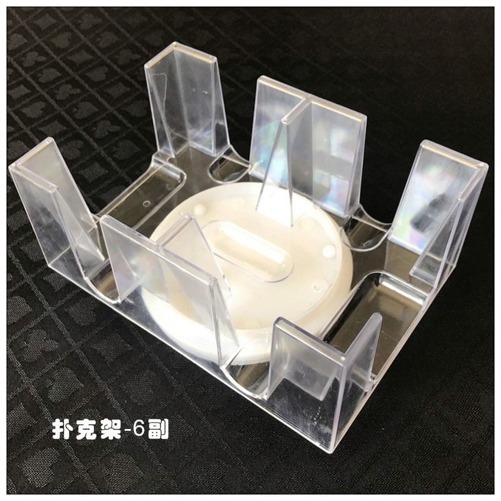 WHAMVOX Transparent Rotating Poker Card Holder for Storage Use Made of ...