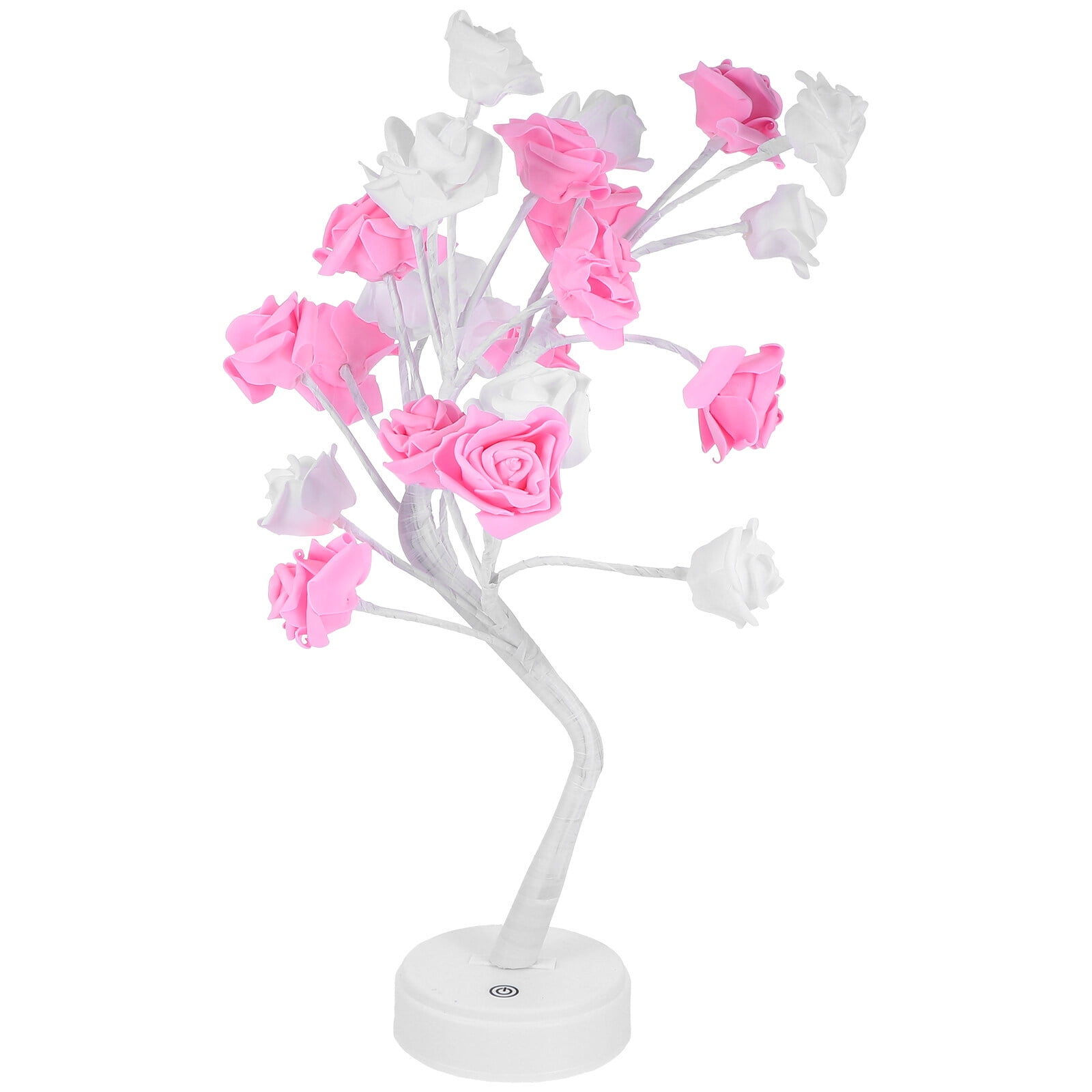 NUOLUX Rose Design 24LED Table Lamp Touch Type Desk Lamp Decor Bedside ...