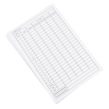 10pcs Golfs Score Record Cards Coated Paper Scorecards Score Record ...