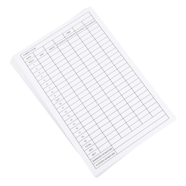 NUOLUX Score Recordsheets Cards Scorecard Competition Use Paper Sports ...