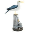 2x Wooden Seagull Figurines Seagull Sculpture Beach Decoration ...