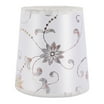 Mainstays Floral Accent Contemporary Polyester Lamp Shade, 8"L x 8"W x ...