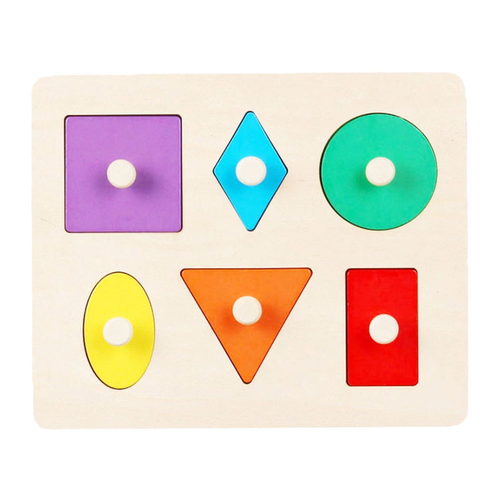 NUOLUX Shape Puzzle Wooden Blocks Matching Sorting Color Dementia ...