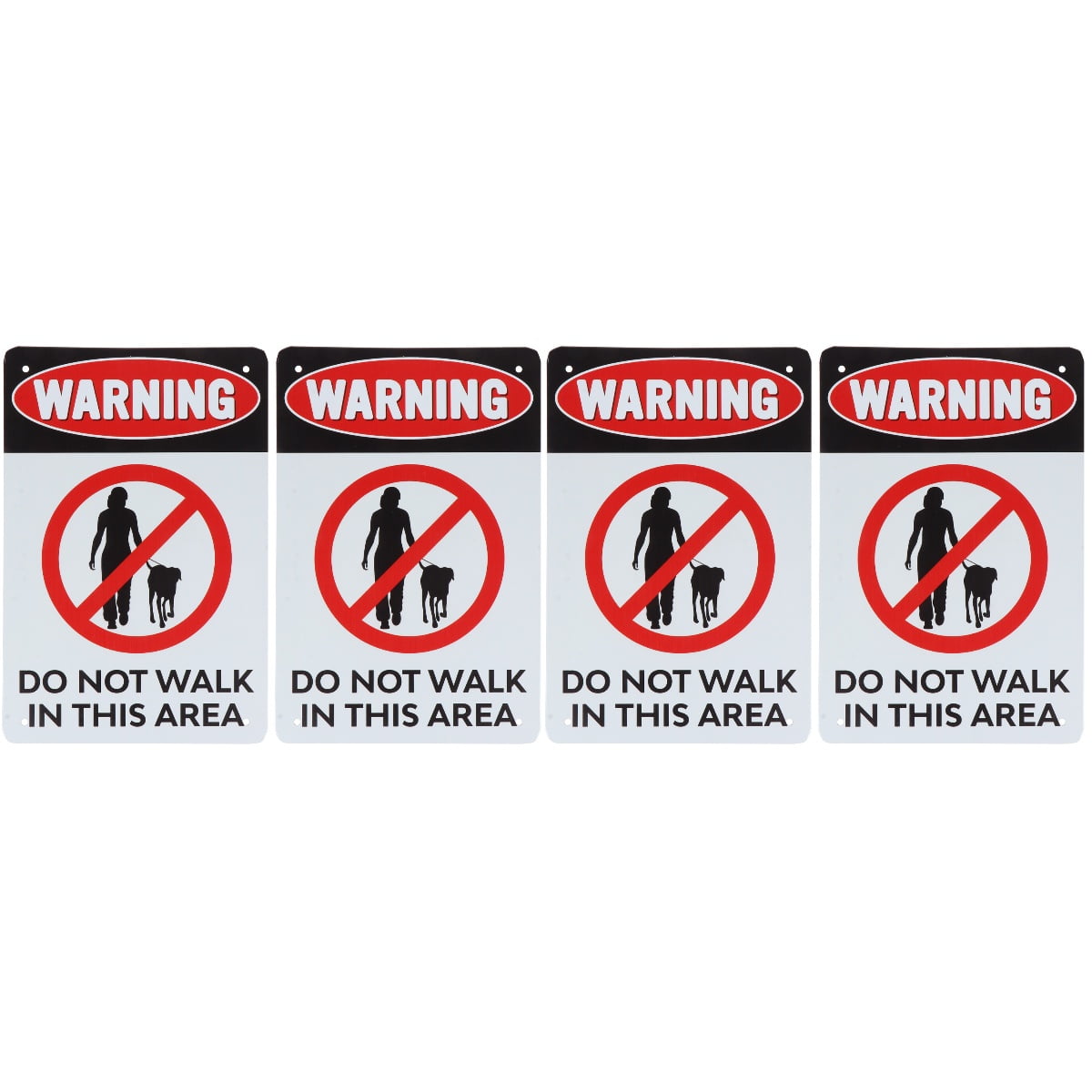 NUOLUX Sign Dog Yard Lawn Poop Warningwarning Bite Metal Decorative ...