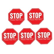 5inx5in Stop Sign Sticker Vinyl Road Signs Stickers Traffic Symbol ...