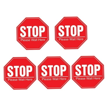 5inx5in Stop Sign Sticker Vinyl Road Signs Stickers Traffic Symbol ...