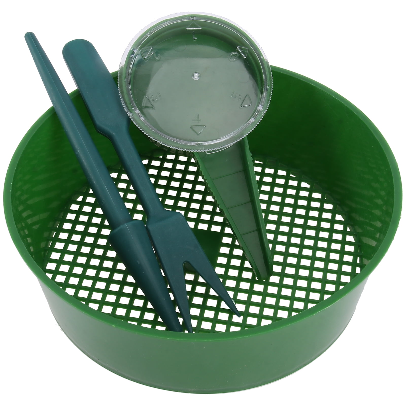 NUOLUX Garden Sieve Soil Sifter, Potting and Transplanting Tool Set ...
