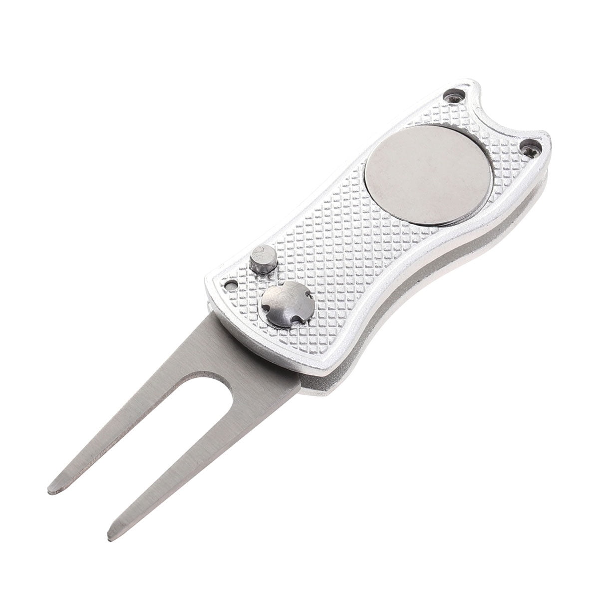 NUOLUX Stainless Steel Foldable Divot Repair Tool Ball Marker Pitch ...