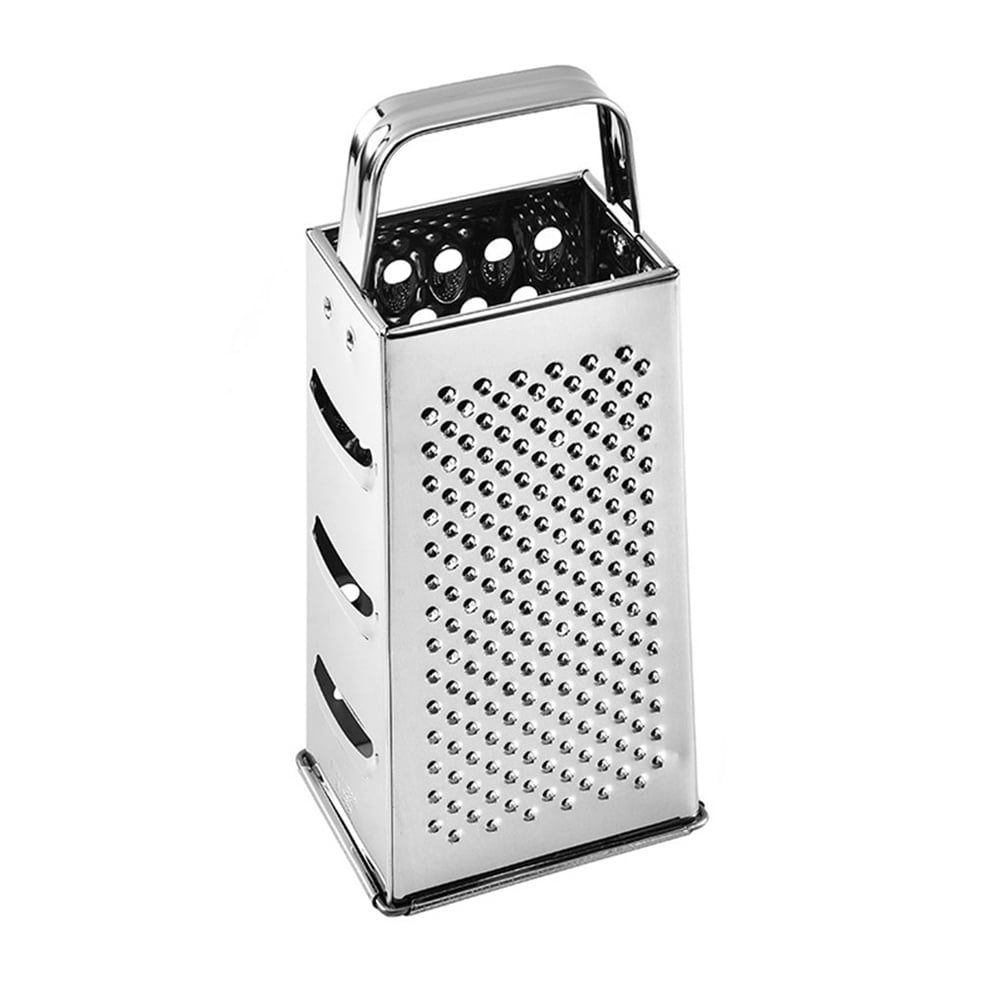 NUOLUX Stainless Steel 4-Sides Box Grater, Small Kitchen Vegetable ...