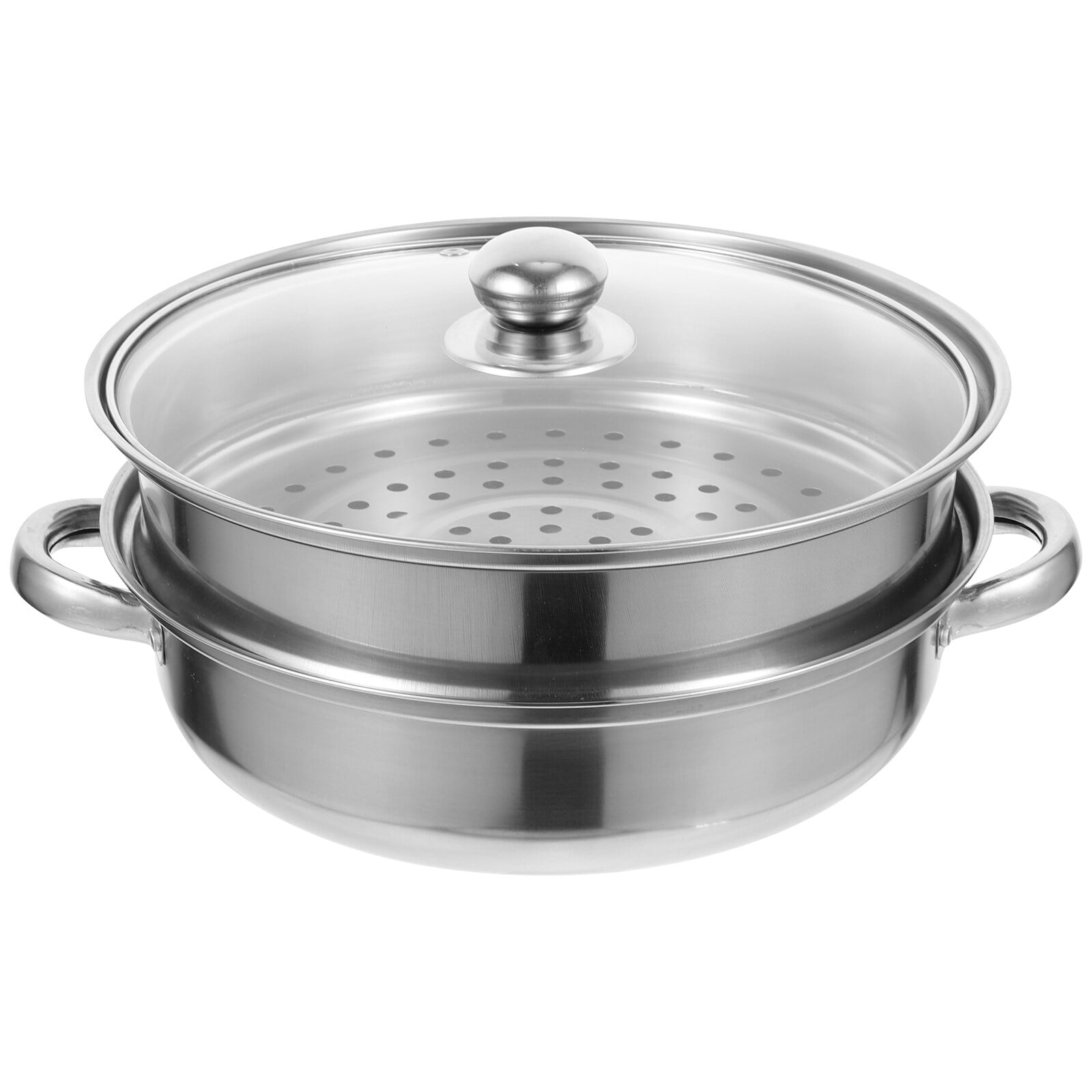 NUOLUX Stainless Steel Double-layer Food Steamer Pot with Handle Design ...