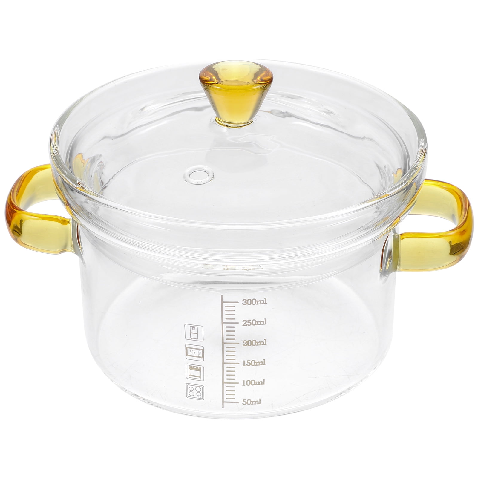 NUOLUX Steaming Bowl Kitchen Glass Bowl with Lid Soup Storage Bowl ...