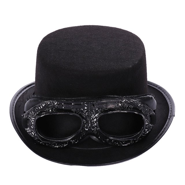 NUOLUX Steampunk Style Hat Vintage Goth Hat Party Cosplay Accessory ...
