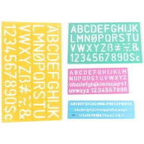 BAZIC Letter Stencil Sets, Sizes 20 mm, Plastic Stencils for Kids, 24 ...