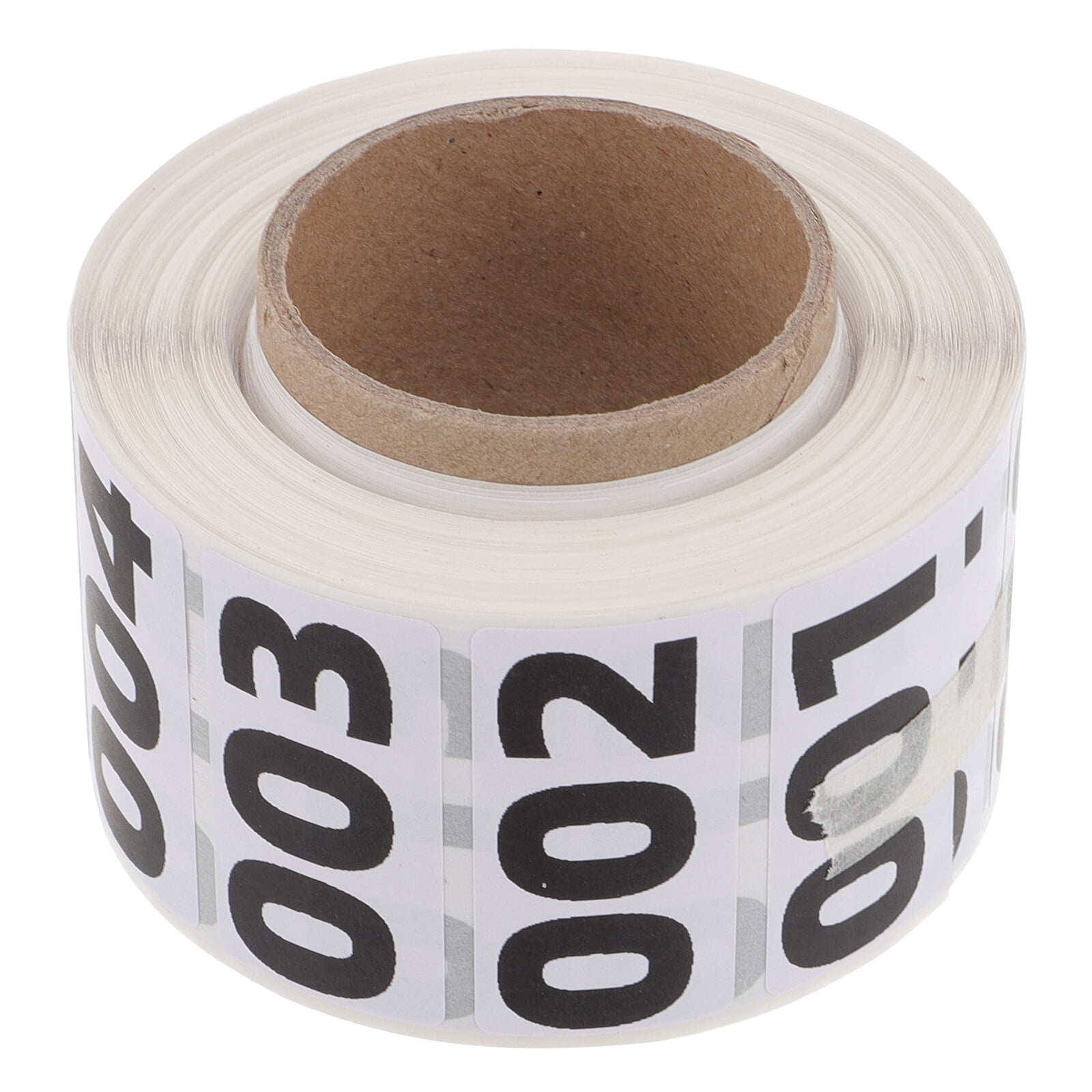 Tineasur White Number Label Stickers with Strong Adhesive for Machines ...