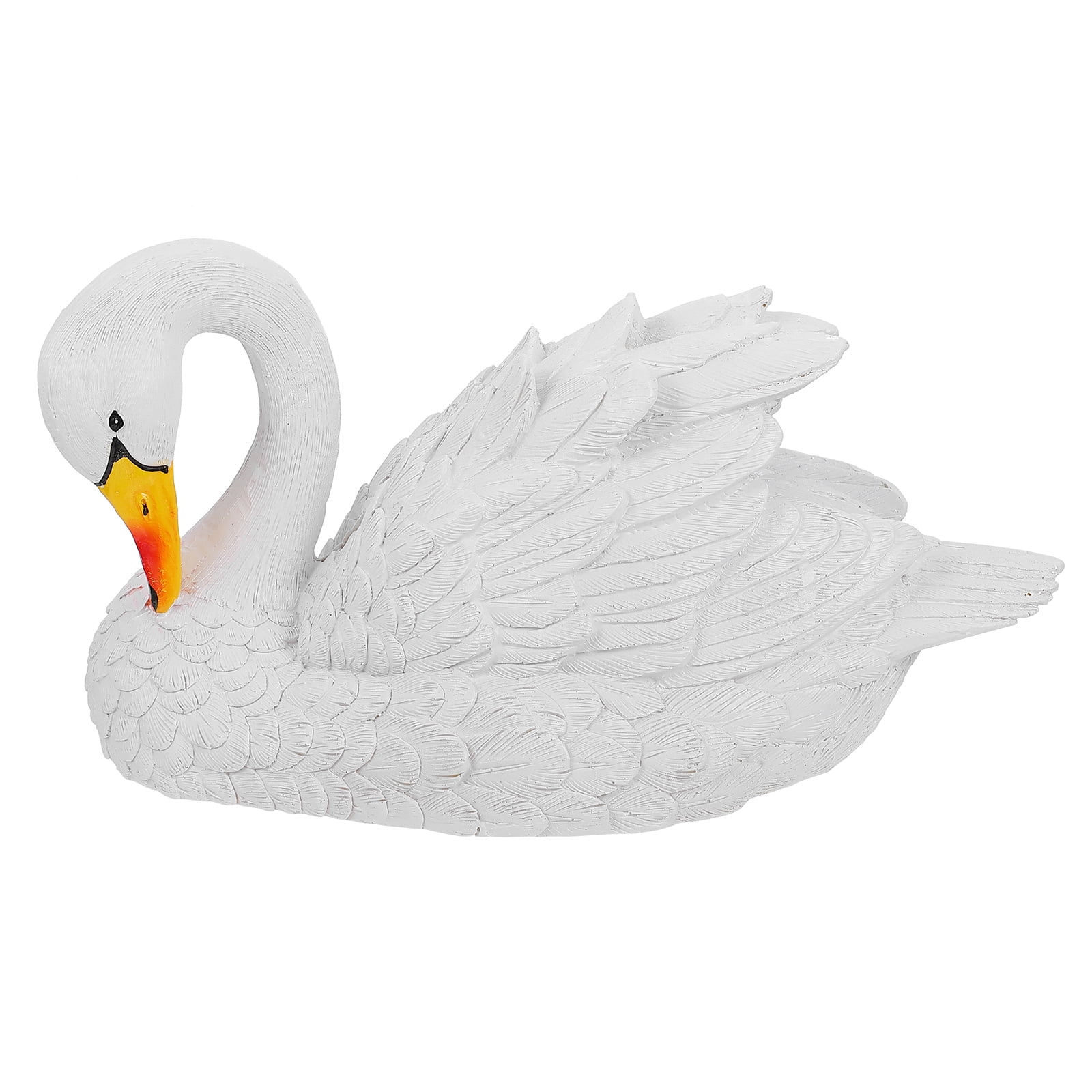 Resin Swan Ornament Set of 1 Elegant Desktop Decor Unique Office ...