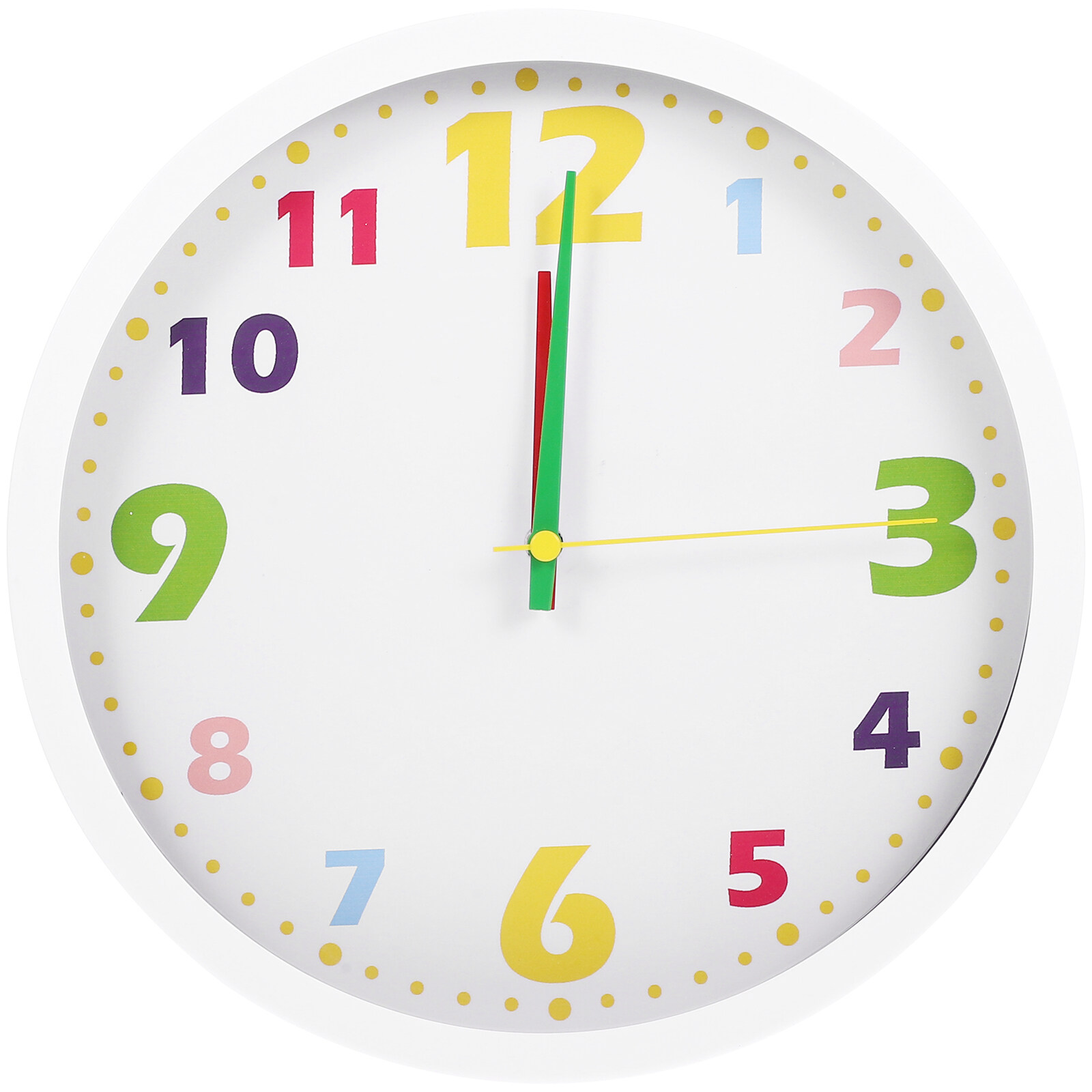 NUOLUX Telling Time Teaching Clock Children Wall Clock Kindergarten ...