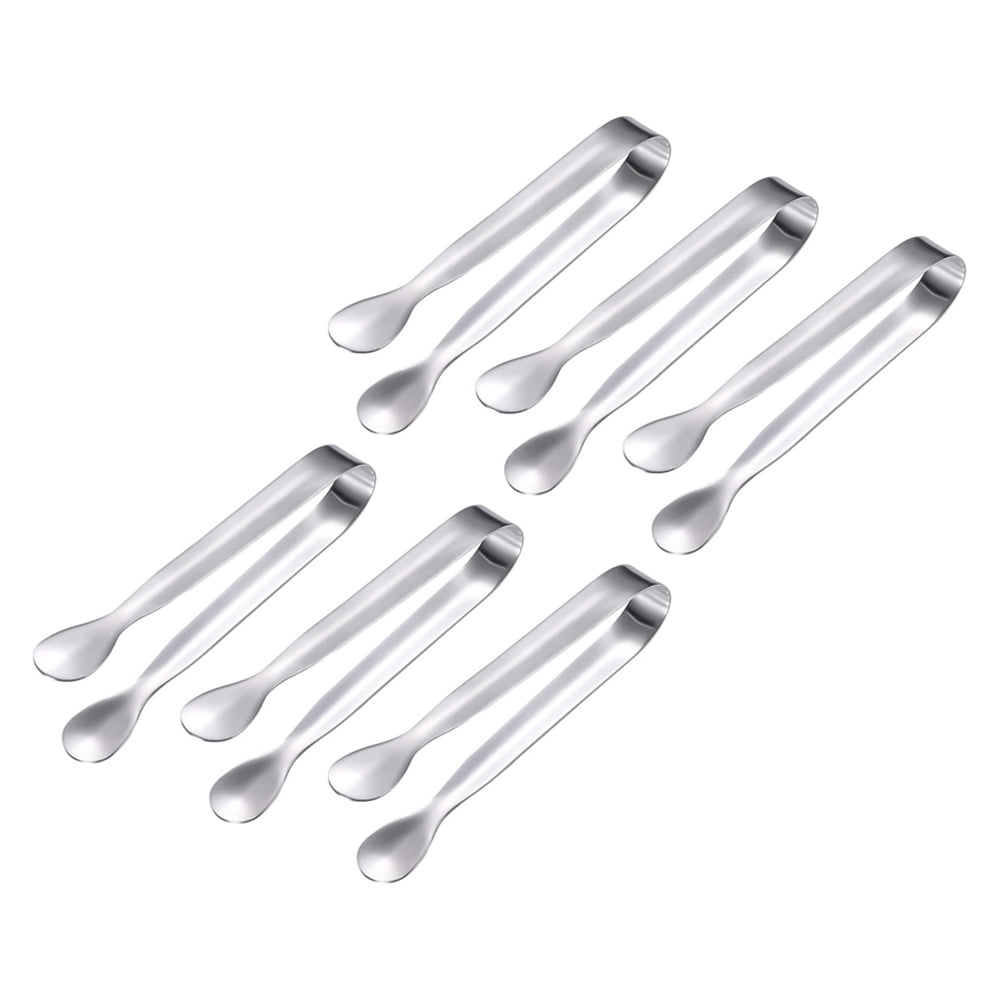 NUOLUX Tongs Clip Ice Kitchencoffee Serving Stainless Small Sugar Metal ...