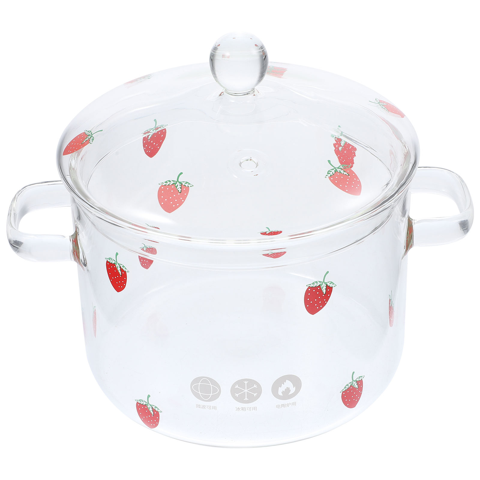 Toyandona Transparent Heat Resistant Glass Cooking Pot for Soup Noodles ...