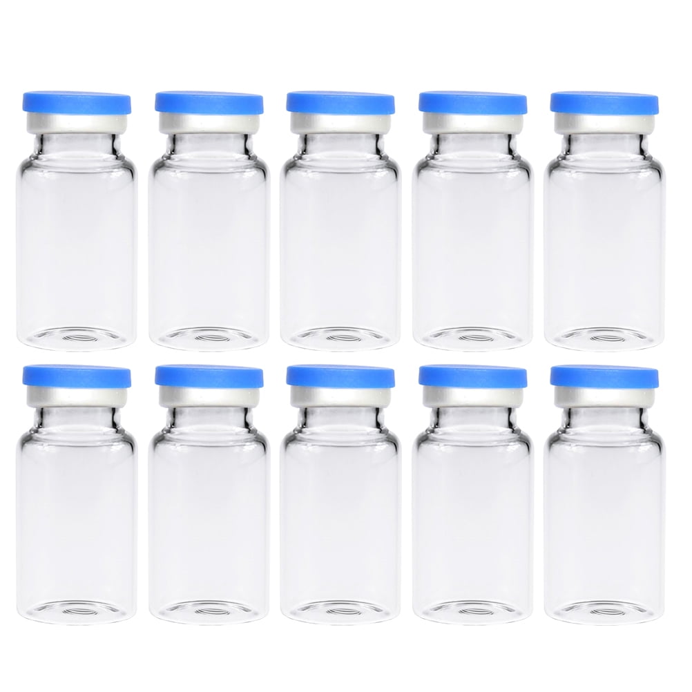 NUOLUX Vials Glass Vial Headspace Bottle Sample Jars Medicine Anhydrous ...