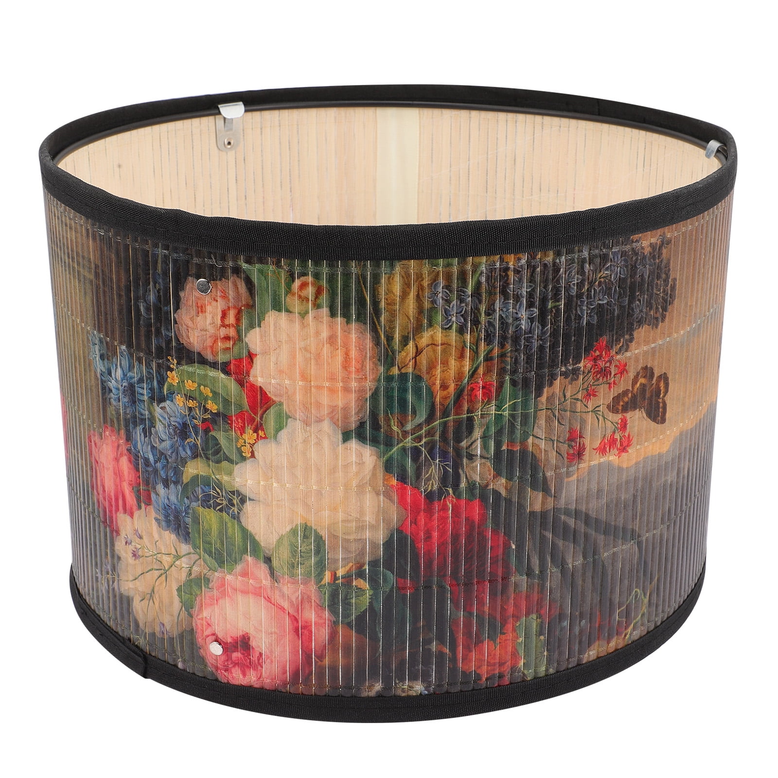 NUOLUX Vintage Drum Lamp Shade Assembly Required Lampshade Metal Clip ...