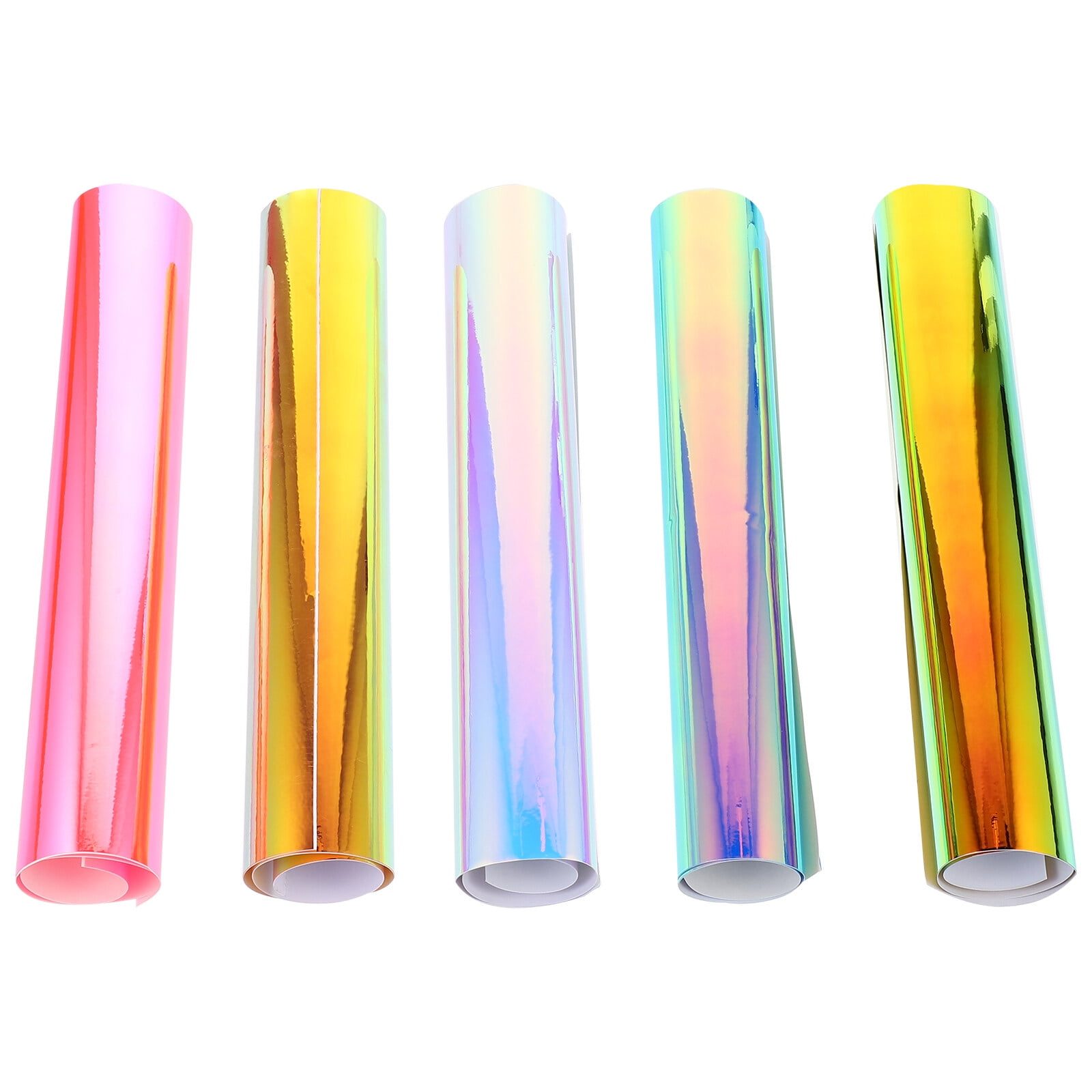 YSNOOWE Holographic Color Changing Vinyl Films Rosy Pvc 5Pcs 11.8X9.8In ...