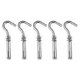 NUOLUX Wall Expansion Hooks Hooks Hook Bolts Masonry Steel Open Hanging ...
