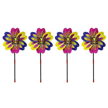 In the Breeze 2621 — 12-inch Striped Iridescent Pinwheel Spinner ...