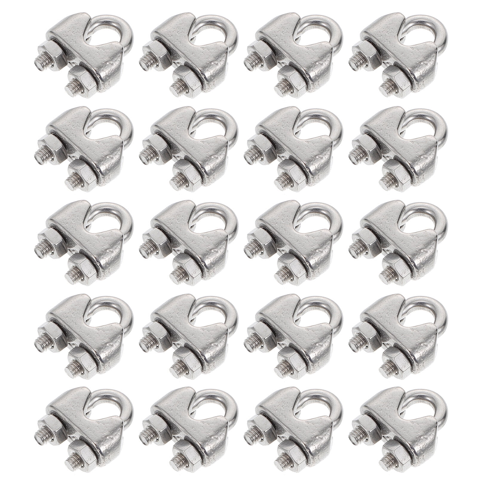 CATIEBYE Premium Metal Wire Cable Clamps, , Anti- , -Resistant, , 24 ...