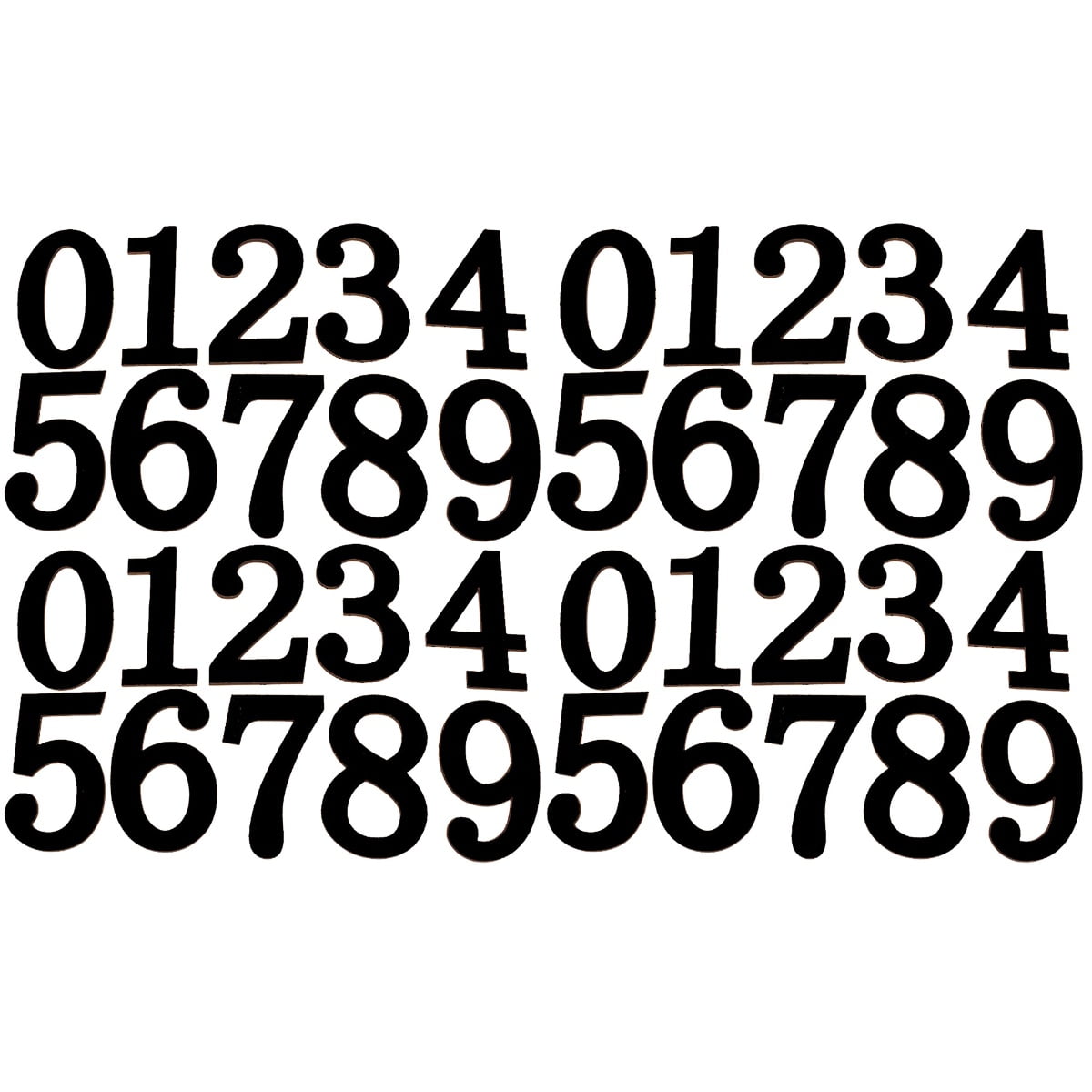 NUOLUX Wooden Numbers Wood Numberssmall Crafts Block Inch 2 Magnets ...