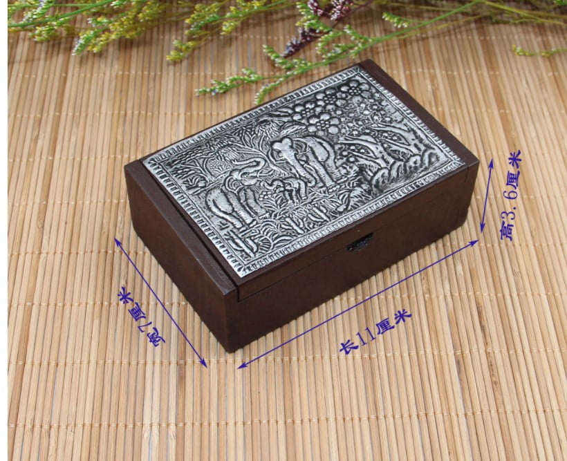 NUOLUX Wooden Recipe Box Recipe Card Holder Container Wooden Recipe ...