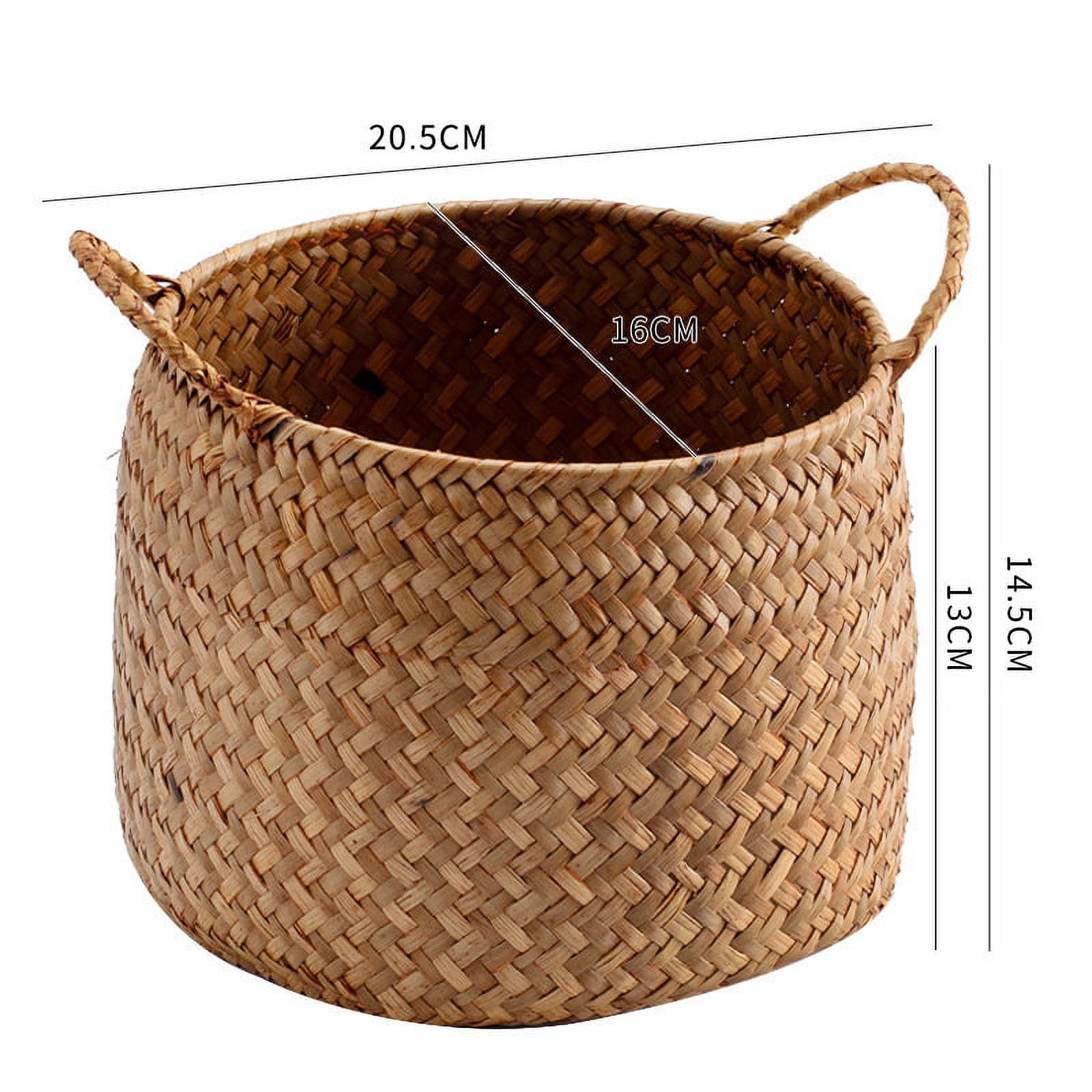 NUOLUX Woven Storage Box Japanese Style Woven Sundries Basket Cosmetics ...