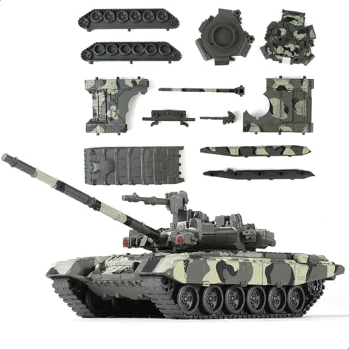 NUOTIE 1/72 Scale T-90 Military Tank Quick Build Model Kits Russian ...